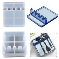 China DIY Crystal Dropper Kitchen Shelf Mold, Spoon Rack, Spatula, Lid Rack, Silicone Mold for sale