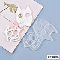China DIY Crystal Dropper Mold Creative Dog Face Cow Face Fist Buckle Silicone Mold Manufacturer Spot Wholesale for sale