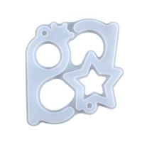 China DIY Crystal Epoxy Non-contact Hook Mold, Star Crown Key Pendant, Silicone Mold for sale