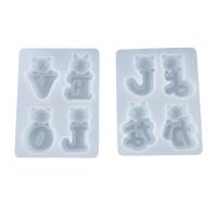 China DIY Crystal Epoxy Mold, Bear Character, Japanese Letter, Cute Bunny Ornament, Silicone Mold, Wholesale for sale