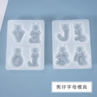China DIY Crystal Epoxy Mold, Bear Character, Japanese Letter, Cute Bunny Ornament, Silicone Mold, Wholesale for sale