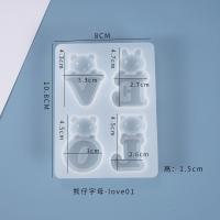 China DIY Crystal Epoxy Mold, Bear Character, Japanese Letter, Cute Bunny Ornament, Silicone Mold, Wholesale for sale