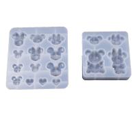 China DIY Crystal Epoxy Mold, Small Mouse And Bear Pendant, Full-plate Wax Seal Silicone Mold for sale