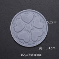 China DIY Crystal Epoxy Mold, Printing Mold, Heart-shaped Irregular Imitation Paper Cutting, Window Decoration, Silicone Mold for sale