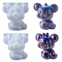 China Animal DIY Three-dimensional Cartoon Aroma Candle Mold, Small Mouse Cute Doll Plaster Silicone Mold for sale