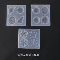 China DIY Crystal Epoxy Mold, Bread And Dessert Collection Mold, Flower And Leaf Decoration, Silicone Mold for sale