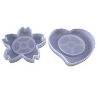 China Epoxy Mold, DIY Jewelry, High-gloss Mirror Heart-shaped Cherry Blossom Coaster, Table Decoration, Silicone Mold, Cake Mold for sale