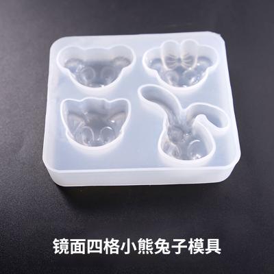 China Epoxy Mold, DIY Full-plate Bear Mold, Multi-size Rabbit Mold, Decorative Piece for sale