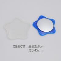 China Crystal Epoxy Pendant Silicone Mold DIY Handmade Jewelry Resin Mirror Long Fish Crown Hanging Decoration Pendant Model for sale
