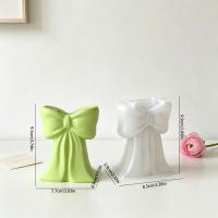 China Ins-style Bowknot Vase Silicone Mold DIY Aroma Plaster Flower Pot Flower Decoration Epoxy Mold for sale