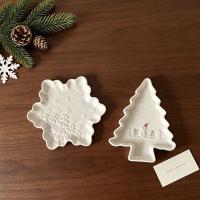 China Relief Pattern Christmas Tree Snowflake Tray Silicone Mold DIY Aromatherapy Plaster Storage Tray Mold for sale