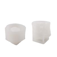 China 3D Stereo Forest Owl Wooden House Silicone Mold DIY Cream Lace Candle Cup Plaster Mold for sale