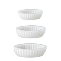 China Ins-style Wave Lace Oval Storage Bowl Silicone Mold DIY Striped Pleated Fruit Plate Candle Cup Mold for sale