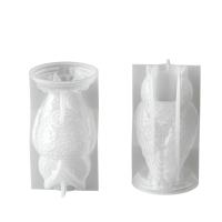 China 3D Owl Candlestick Silicone Mold DIY Animal Aroma Candle Decoration Base Plaster Mold for sale