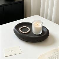 China Irregular Elliptical Cloud Tray Silicone Mold DIY Wave Edge Jewelry Storage Tray Gypsum Mold for sale