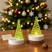 China Cross Border Star Hollow Christmas Tree Insert Board Silicone Mold DIY Aromatherapy Gypsum Candle Holder Decoration Mold for sale
