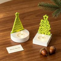 China Cross Border Star Hollow Christmas Tree Insert Board Silicone Mold DIY Aromatherapy Gypsum Candle Holder Decoration Mold for sale