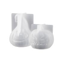 China 3D 3D Halloween Pumpkin Silicone Mold Devil's Face Pumpkin Aromatherapy Candle Gypsum Mold for sale