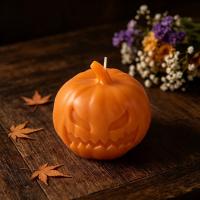 China 3D 3D Halloween Pumpkin Silicone Mold Devil's Face Pumpkin Aromatherapy Candle Gypsum Mold for sale