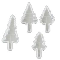 China Cross-border New Product Minimalist Christmas Tree Candle Decoration Silicone Mold DIY Scented Candle Gypsum Base Mold for sale