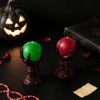 China DIY Halloween Rose Ghost Hand Pendant Magic Claw Ghost Handball Aromatherapy Gypsum Candle Dropping Silicone Mold for sale