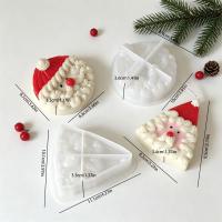 China Circular Triangle Santa Silicone Mold DIY Cream Wind Aromatherapy Candle Gypsum Decoration Mold for sale