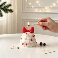 China New Butterfly Bow Christmas Tree Silicone Mold DIY Christmas Atmosphere Aromatherapy Gypsum Candle Mold for sale