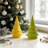 China New Squirrel Hat Christmas Tree Silicone Mold DIY Christmas Aromatherapy Candle Ornament Gypsum Mold for sale