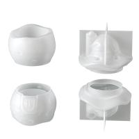 China Halloween Wizard Hat House Candle Cup Silicone Mold Spider Web Creative Fragrance Container Flower Pot Plaster Mold for sale