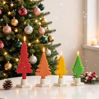 China Cross-border New Product: Simple Christmas Tree Candle Decoration, Silicone Mold, DIY Aromatherapy Plaster Base Mold for sale