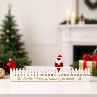 China Christmas Countdown Calendar Silicone Mold 25 Grid Santa Claus Arrival Calendar Aromatherapy Gypsum Mold for sale
