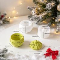 China Christmas Snowflake Spherical Storage Can Silicone Mold DIY Aromatherapy Gypsum Candle Cup Decoration Mold for sale