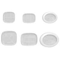 China Ins Woven Tassel Coaster Silicone Mold DIY Oval Square Gypsum Aromatherapy Pad Drip Glue Mold for sale