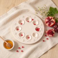 China Ins Style Pomegranate Relief Tray Silicone Mold DIY Porous Pomegranate Ornament Storage Box Mold for sale