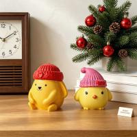 China Cross Border 3D 3D Knitted Hat For Chicks And Rabbits Silicone Mold DIY Aromatherapy Gypsum Candle Mold for sale
