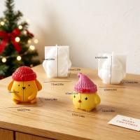 China Cross Border 3D 3D Knitted Hat For Chicks And Rabbits Silicone Mold DIY Aromatherapy Gypsum Candle Mold for sale