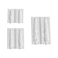 China Christmas Pine Aromatherapy Candle Silicone Mold 3D Long Christmas Tree Aromatherapy Gypsum Mold for sale