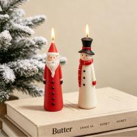 China Cross Border Santa Claus Snowman Photo Frame Silicone Mold DIY Aromatherapy Gypsum Ornament Candle Mold for sale