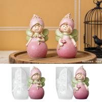China Cross Border Three-dimensional Flower Fairy Flower Fairy Silicone Mold DIY Aromatherapy Gypsum Candle Decoration Mold for sale