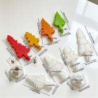 China Cross Border New Product Simple Christmas Tree Candle Ornament Silicone Mold DIY Aromatherapy Gypsum Base Mold for sale