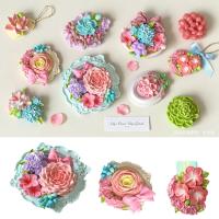 China Ins Style Multiple Flower Clusters, Fragrant Flowers, Car Decorations, Decorative Ornaments, Drip Glue Gypsum Silicone Molds for sale