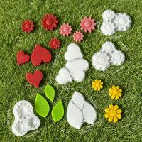 China Ins Countryside Gardening Decoration Flowers And Leaves Insert Signature Silicone Mold DIY Aromatherapy Candle Gypsum Mold for sale