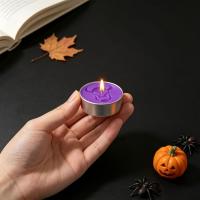 China New Halloween Four Panel Funny Face Ghost Bat Skull Pattern Candle Gypsum Silicone Mold for sale