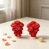China 3D Butterfly Knot Rose Bundle Silicone Mold DIY Rose Three Layer Cake Aromatherapy Candle Mold for sale