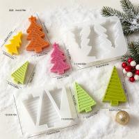 China Cross Border New Product Triple Christmas Tree Silicone Mold DIY Aromatherapy Gypsum Candle Christmas Decoration Mold for sale