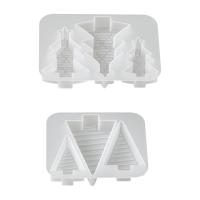 China Cross Border New Product Triple Christmas Tree Silicone Mold DIY Aromatherapy Gypsum Candle Christmas Decoration Mold for sale