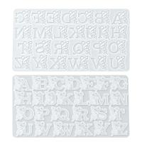 China Butterfly 26 English Letter Silicone Mold DIY Drip Resin Keychain Pendant Letter Mold for sale