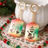 China Christmas Hollow Hanging Tag Silicone Mold, Reindeer Snowflake Christmas Tree Drip Glue Keychain Aromatherapy Sheet Mold for sale