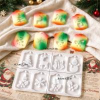 China Christmas Hollow Hanging Tag Silicone Mold, Reindeer Snowflake Christmas Tree Drip Glue Keychain Aromatherapy Sheet Mold for sale