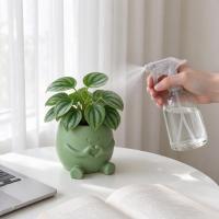 China Bixin Reading Cartoon Character Flower Pot Mold DIY Aromatherapy Gypsum Candle Cup Flower Utensil Silicone Mold for sale